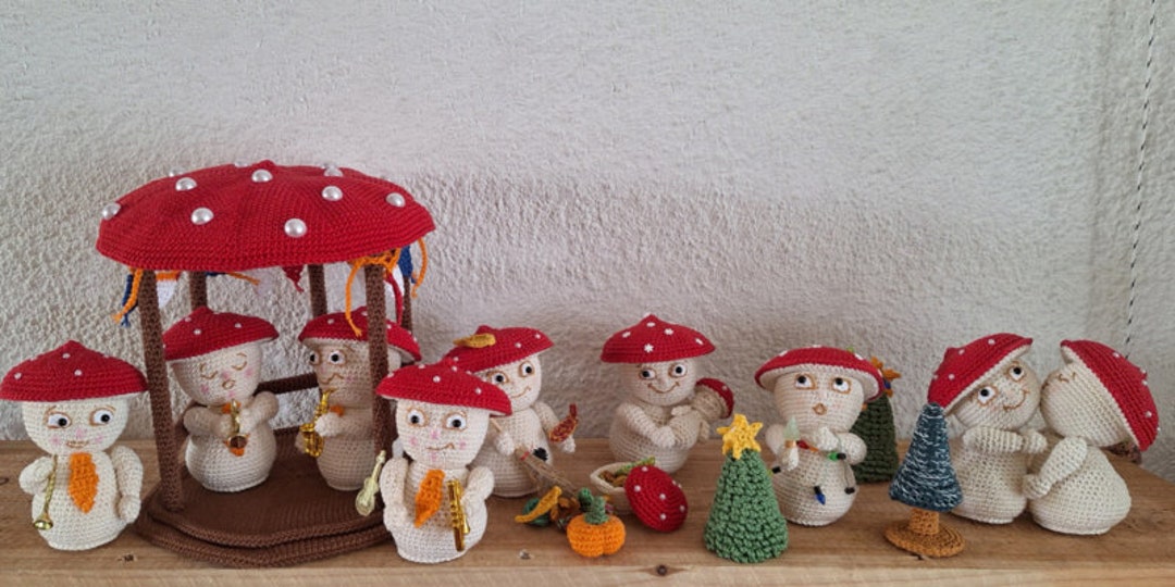 Crochet Pattern PDF Toadstools: 5 in 1! Pattern ONLY - English & Dutch - Etsy