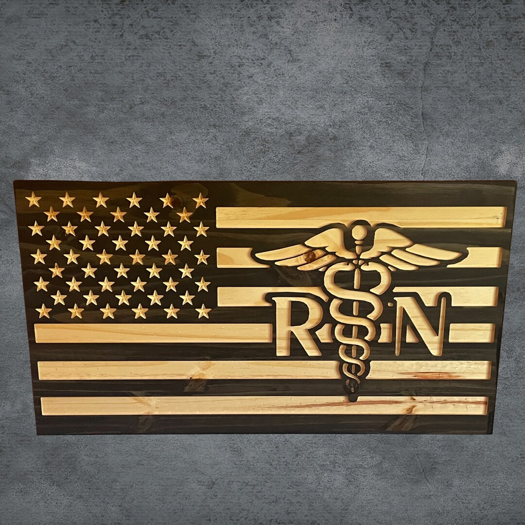 Nursing Flag Subdued, Nurse Gift, RN Gift, Nursing, Nurse Graduation - Etsy