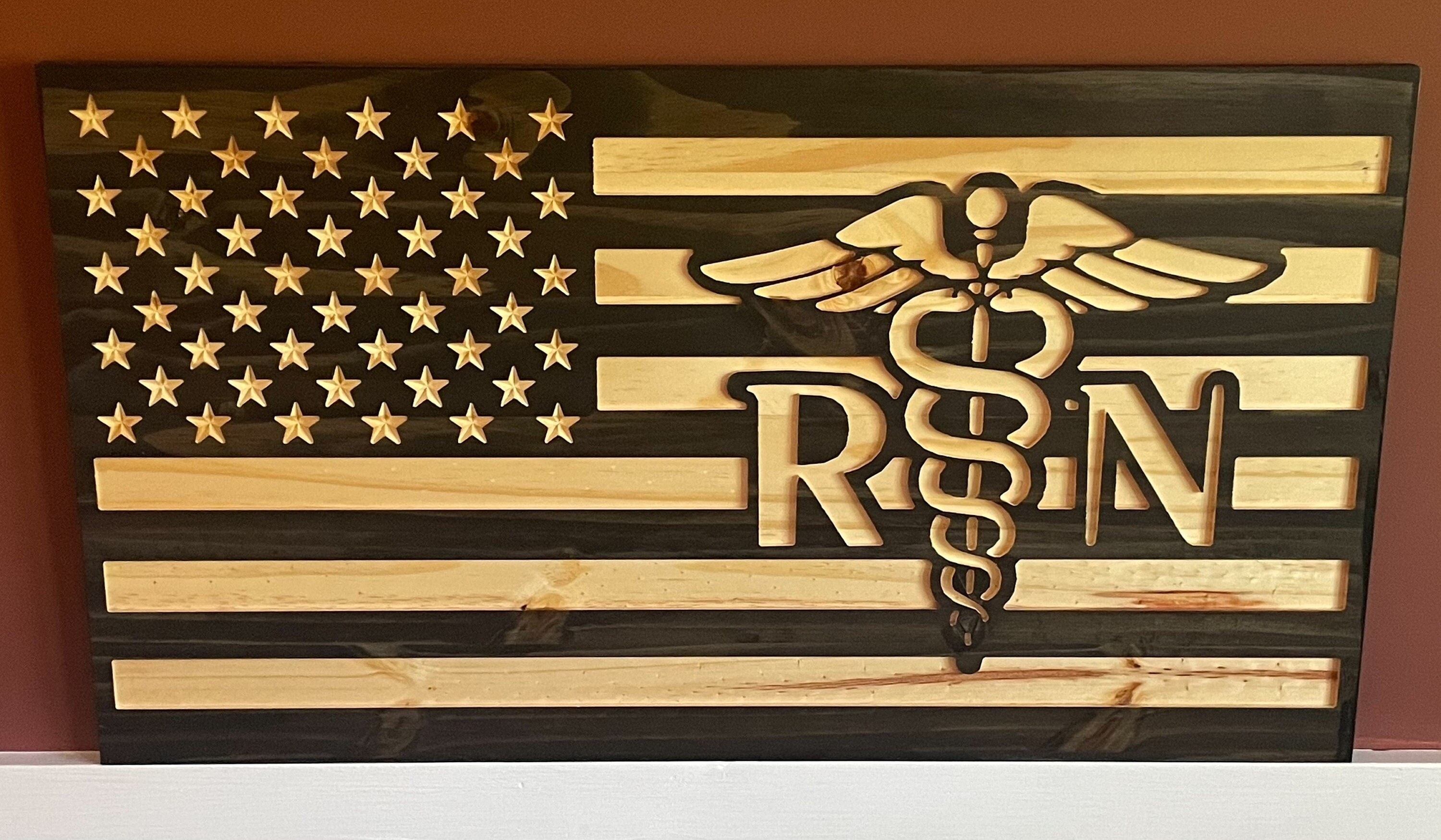 Nursing Flag Subdued Nurse Gift RN Gift Nursing Nurse - Etsy