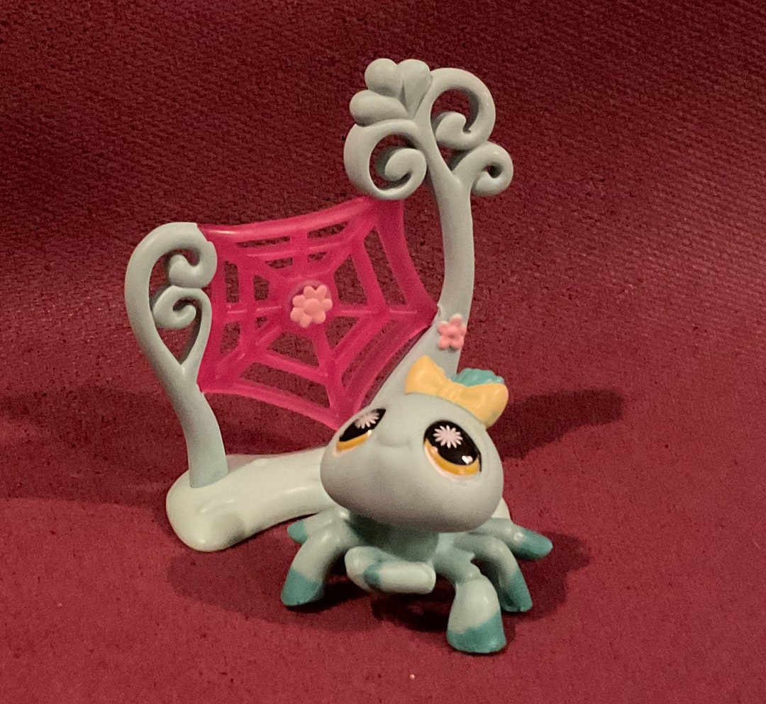Lps Littlest Pet Shop 866 Blue Spider and Web 2 Pc - Etsy