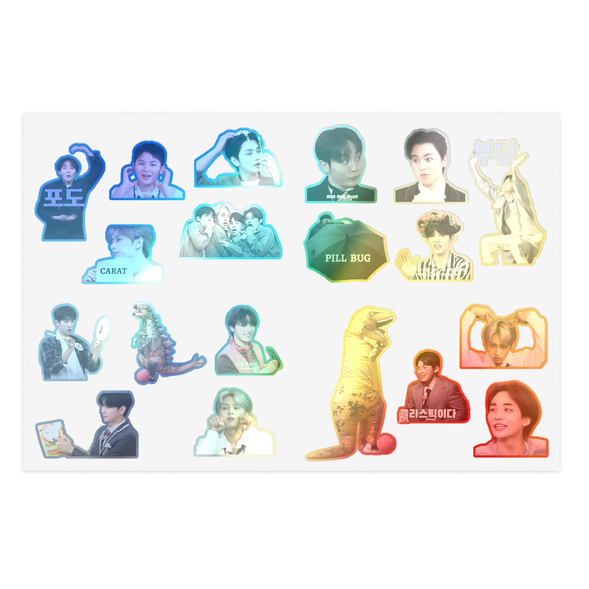 Going Seventeen Inspired Sticker Sheet With Christmas Version Updated ...