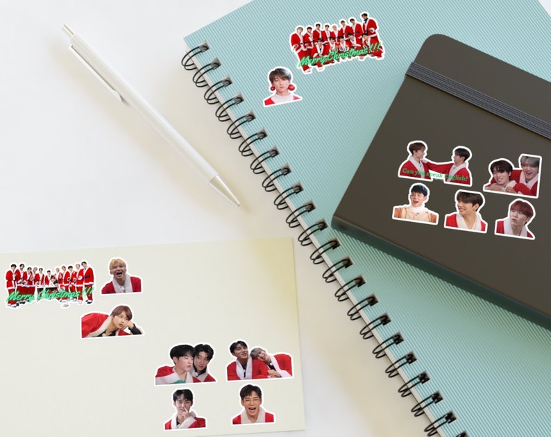 Going Seventeen Inspired Sticker Sheet With Christmas Version Updated ...