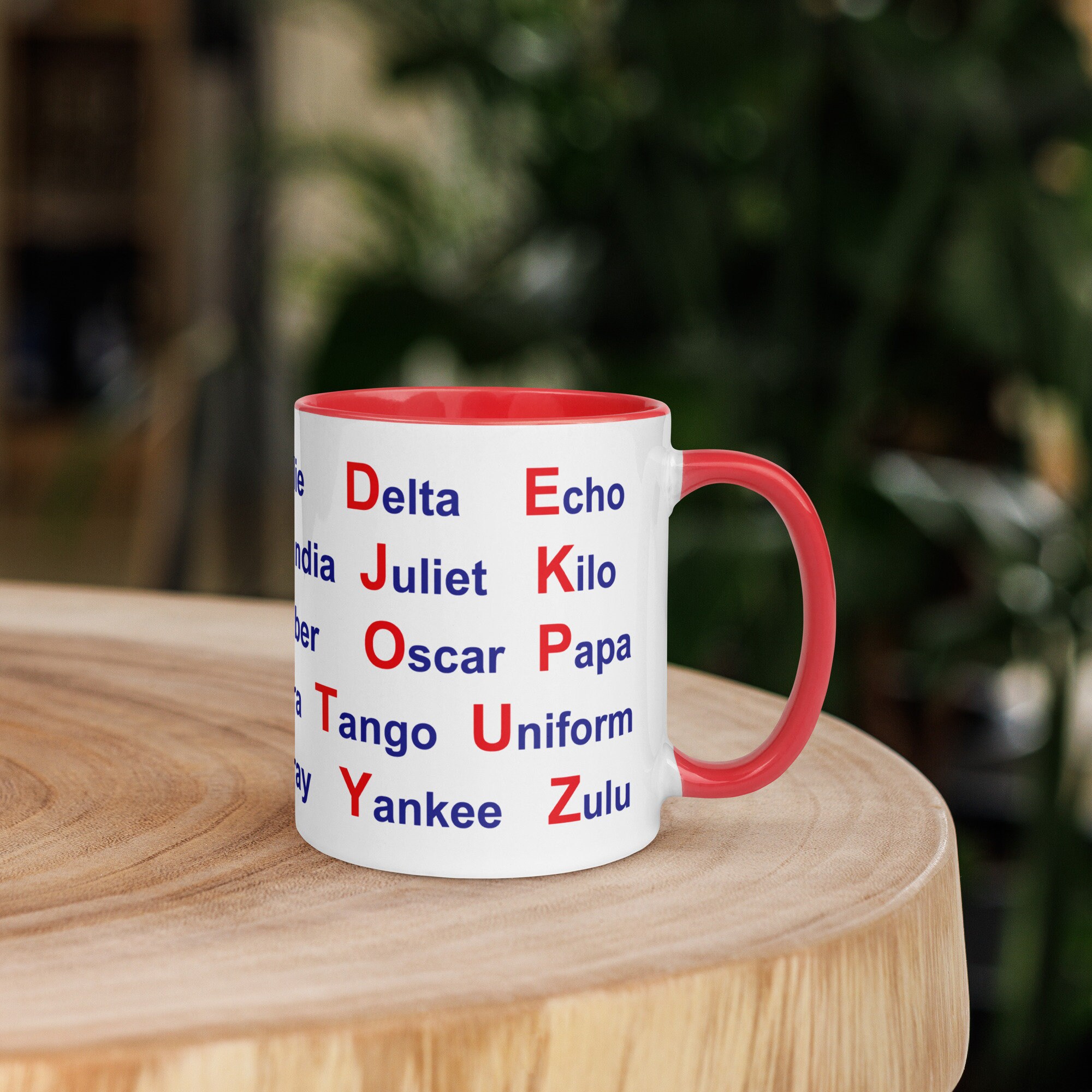 Mug With Color Inside NATO Phonetic Alphabet - Etsy