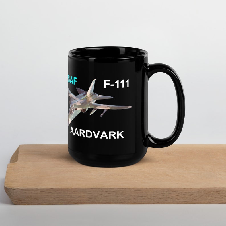 Black Glossy Mug USAF F-111 Fighter Jet - Etsy
