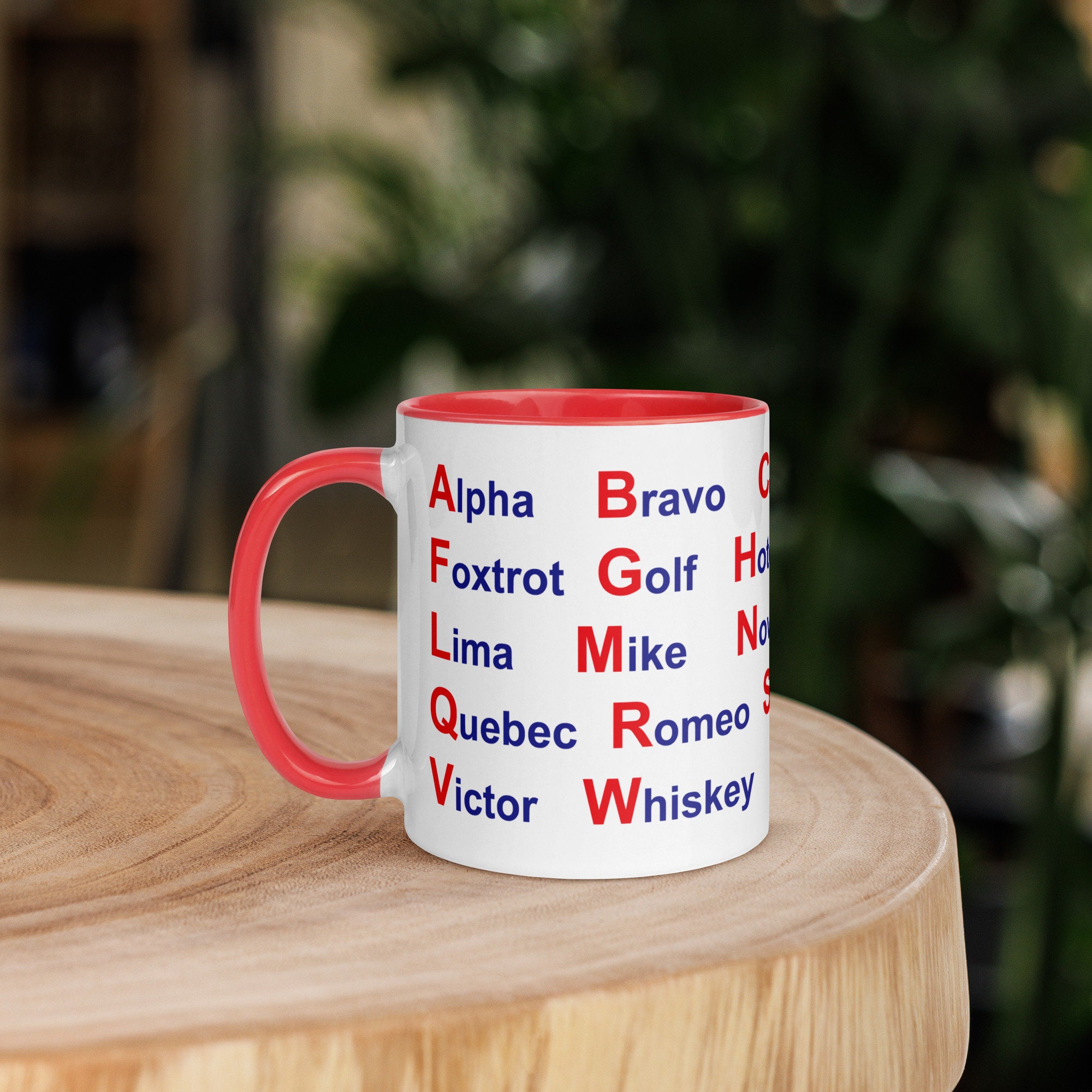 Mug With Color Inside NATO Phonetic Alphabet - Etsy