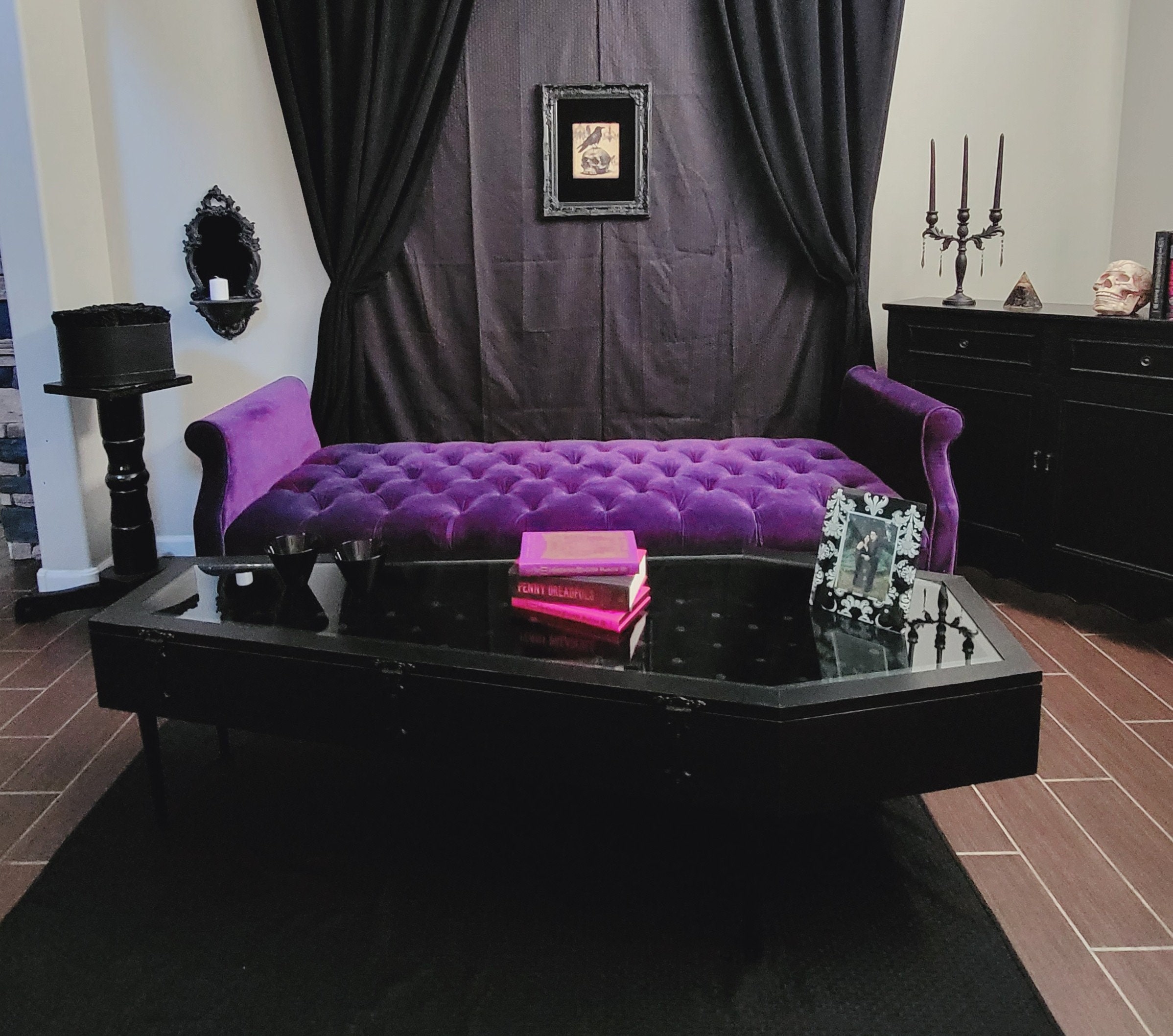 Coffin Shadow Box/display Coffee Table the Lucian - Etsy