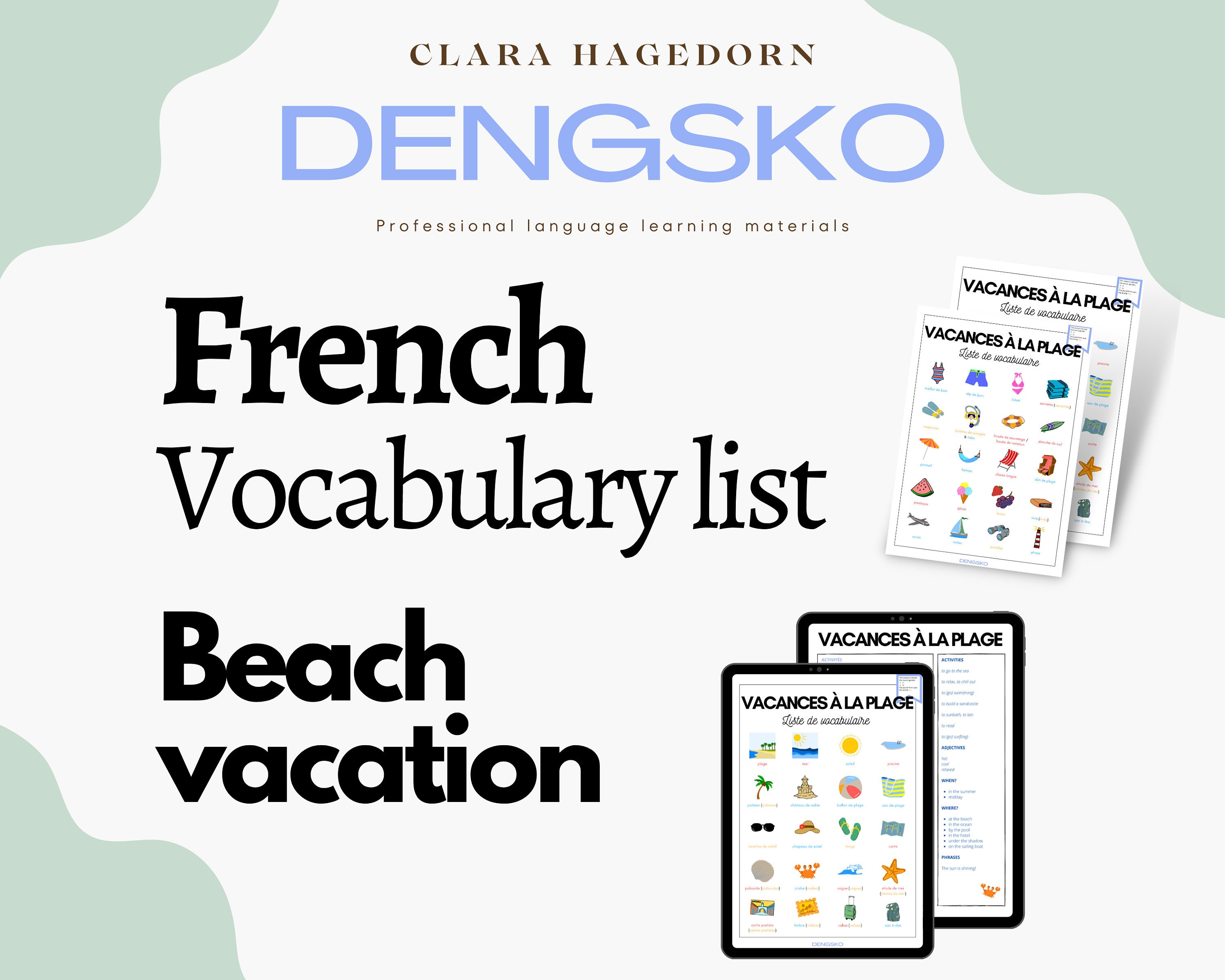 Basic French Vocabulary List