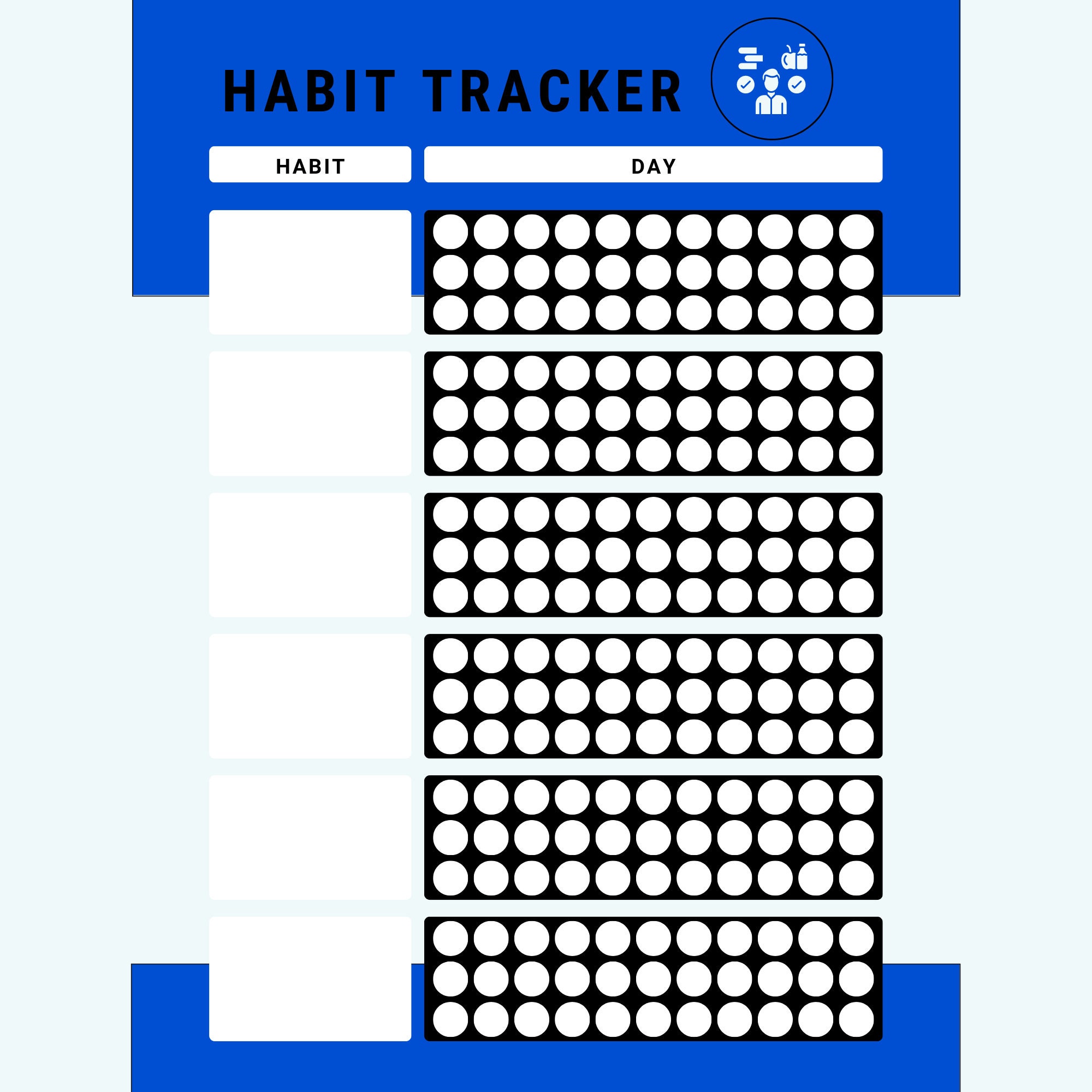 Habit Tracker Planner Habit Tracker Google Sheet Habit Tracker ...