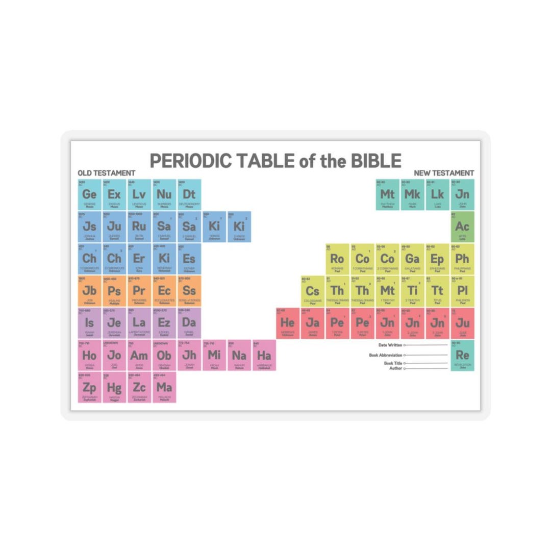 Bible Periodic Table Stickers - Etsy