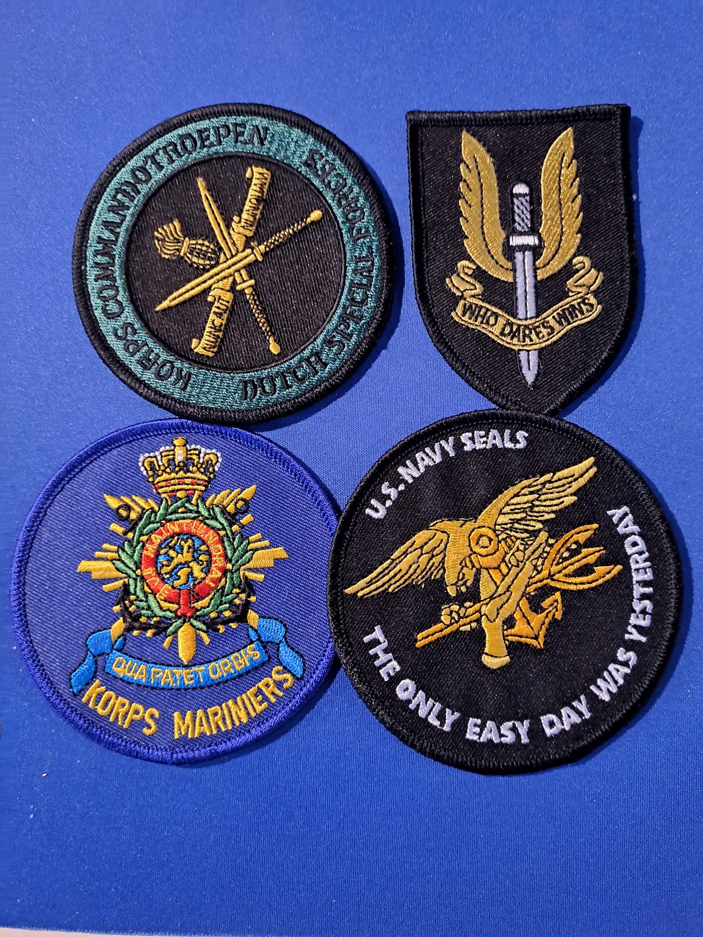 4 X Badge, Geborduurd, Elite Eenheden. Wereld - Etsy