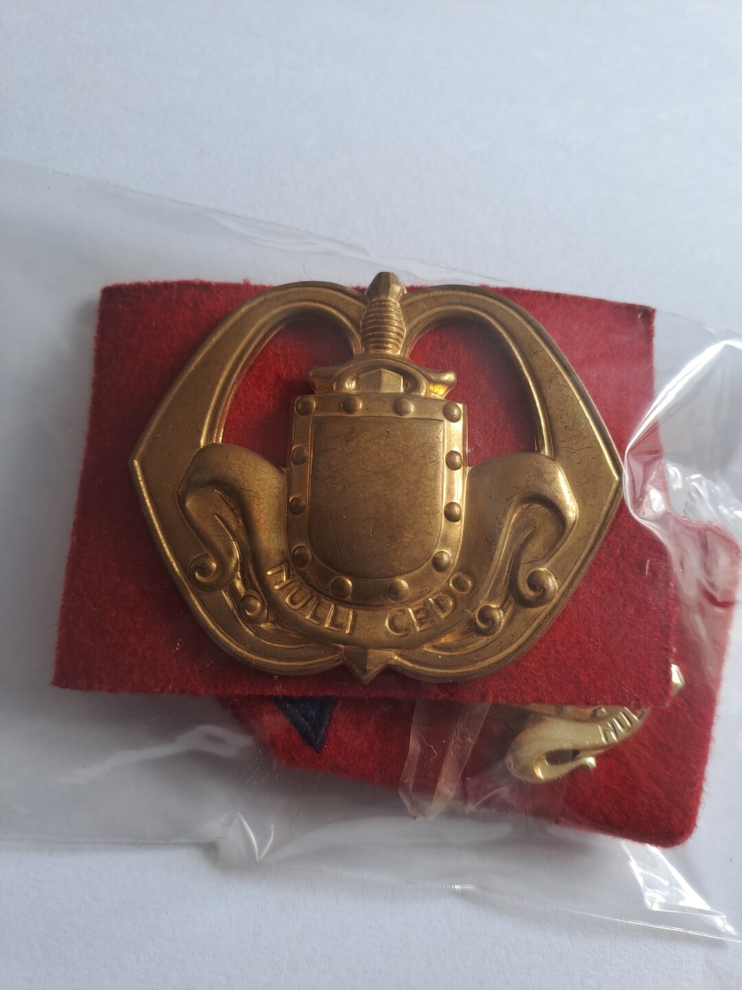 Infanterie Baret Embleem Set Kraagspiegels blauwe Driehoek - Etsy