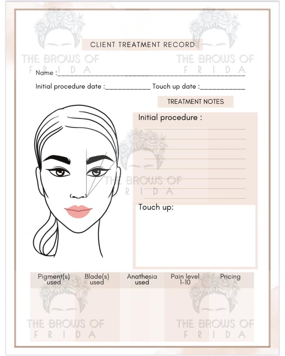Editable Client Record Template | Modern Business Template | Instant ...