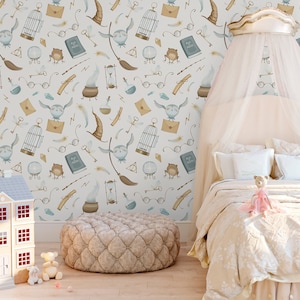 Wizard Wallpaper, Birdcage Wallpaper, Magic Wallpaper, Nursery ...