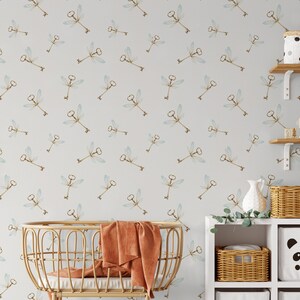 Blue Flying Keys Wallpaper, Wizard Wallpaper, , Magic Wallpaper ...