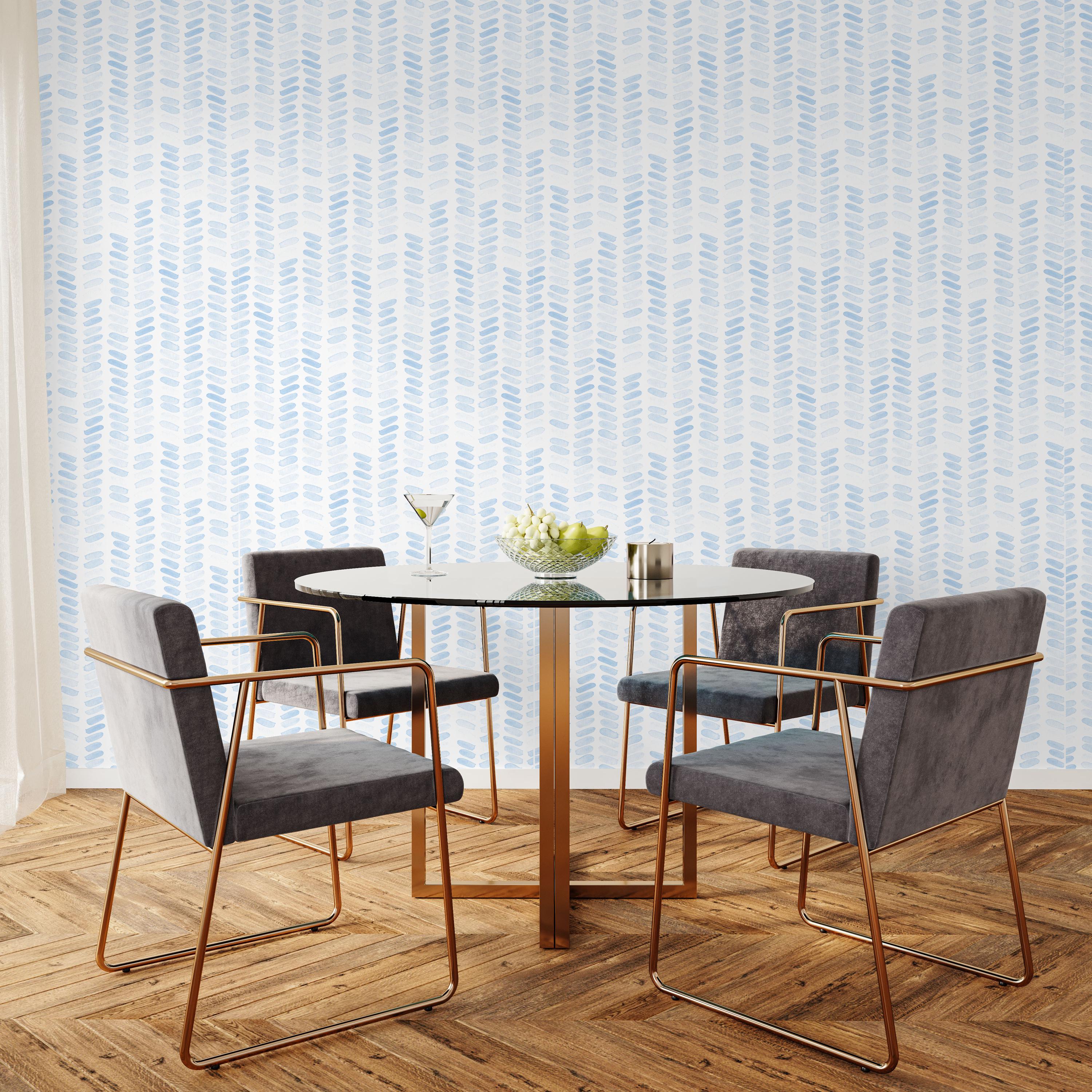 Light Blue Abstract Stripe Peel and Stick Wallpaper - Etsy