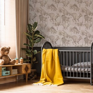 Dinosaur Wallpaper Boy Nursery Wallpaper Dinosaur - Etsy