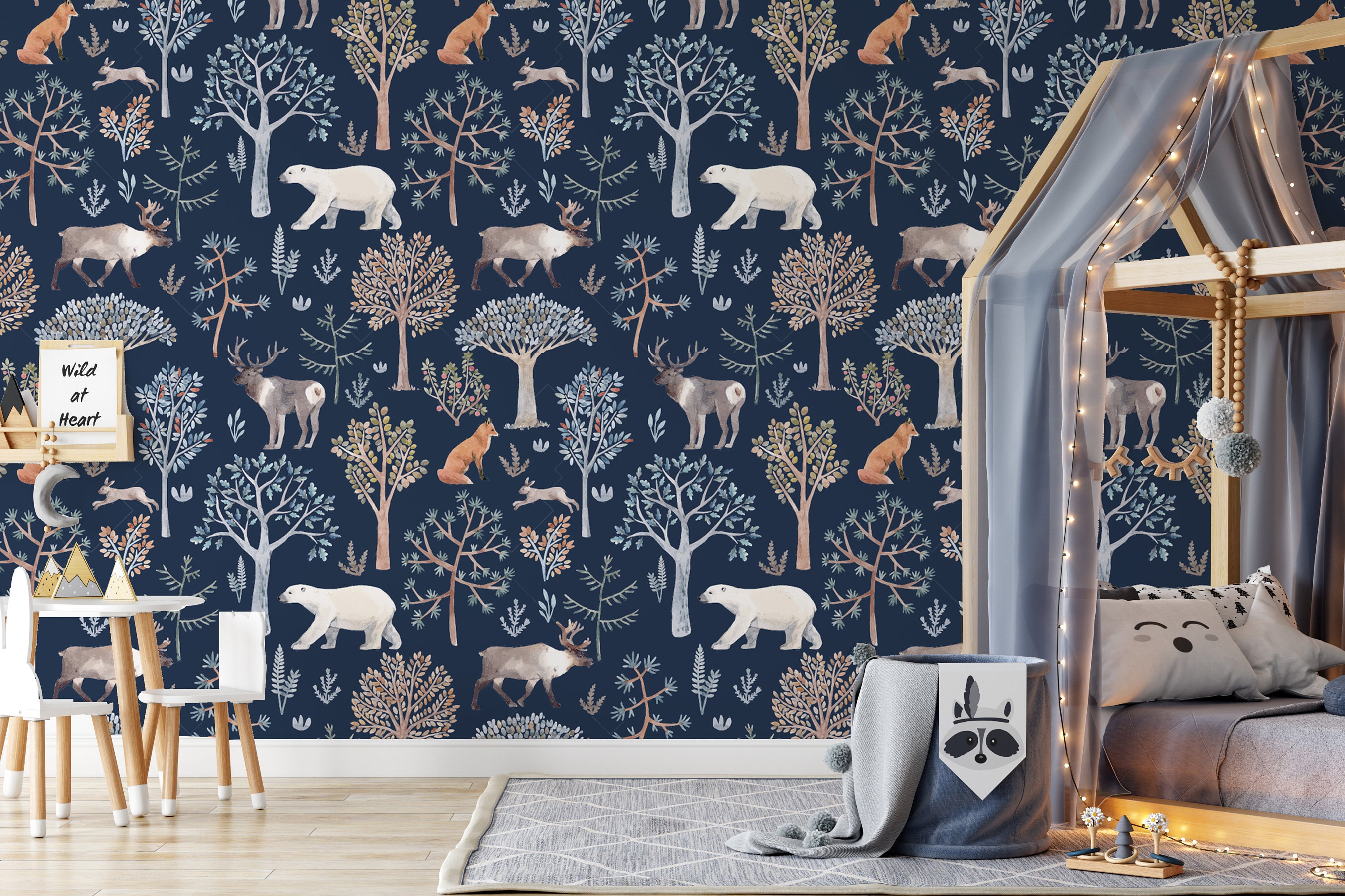 Moose Bathroom Border Wallpaper