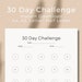 100 Day Challenge Printable, A4/a5/letter/half Letter, PDF - Etsy