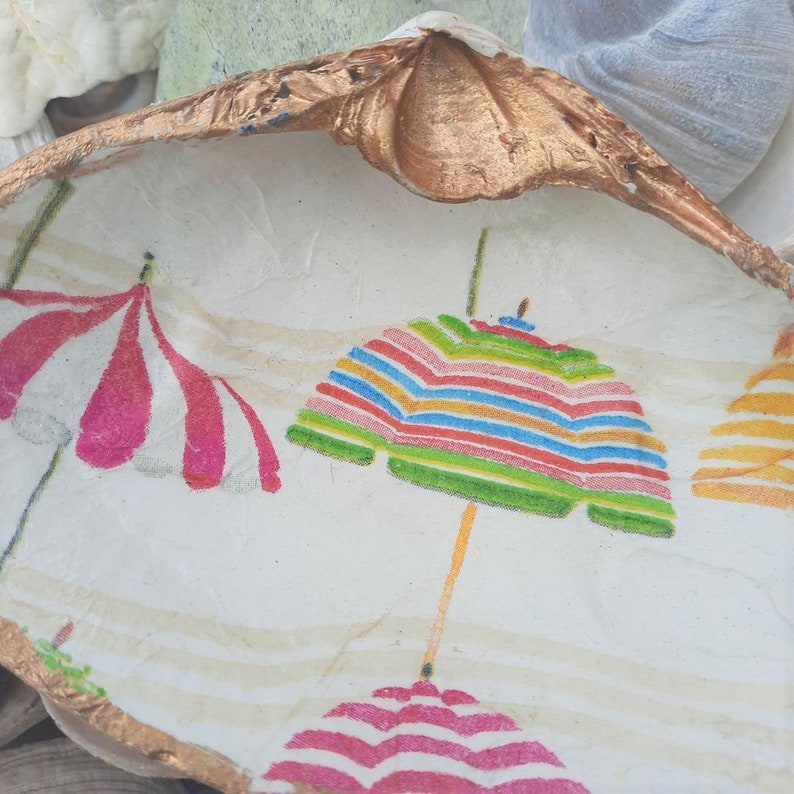 Clam Shell Art Beach Umbrellas - Etsy