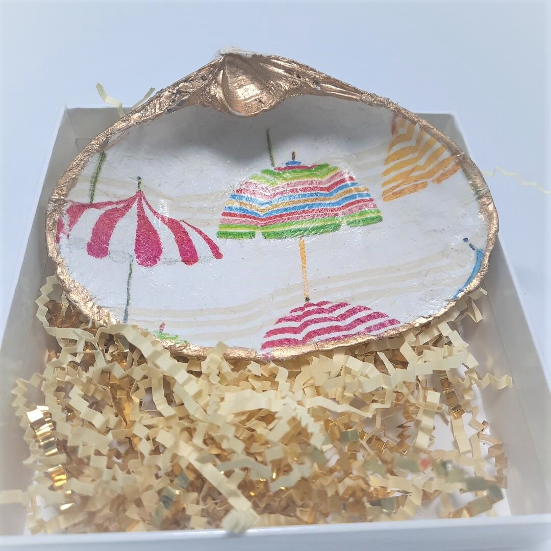 Clam Shell Art Beach Umbrellas - Etsy