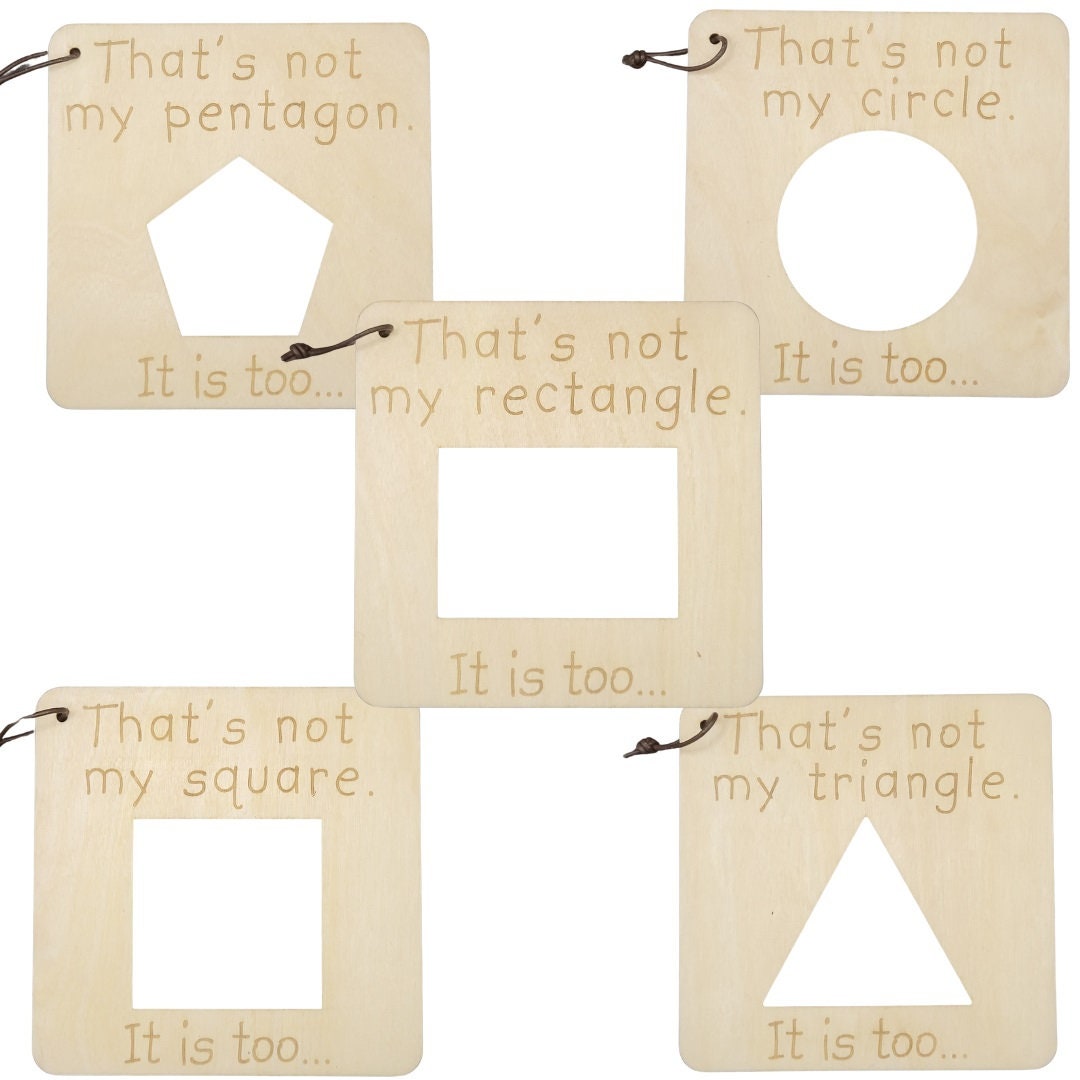 Set of 5 "that's Not My..." Shapes for Exploration- Language Skills - Etsy