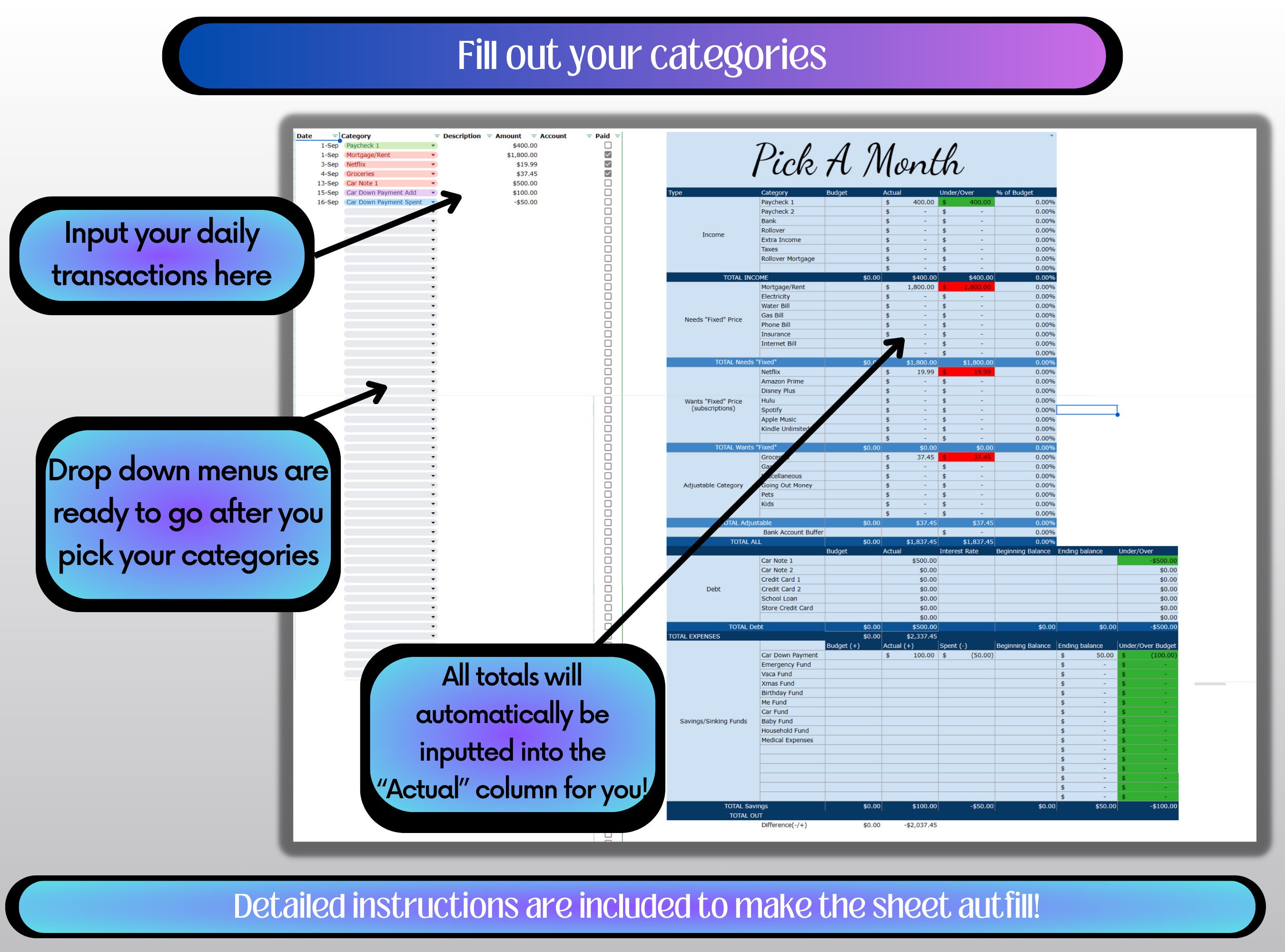 The Ultimate Budget System | Monthly, Budget by Paycheck, Emergency ...