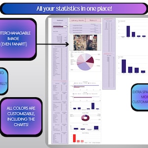 New!! Library Catalog Spreadsheet | Personal Book Tracker Template ...