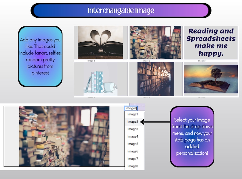 New!! Library Catalog Spreadsheet | Personal Book Tracker Template ...
