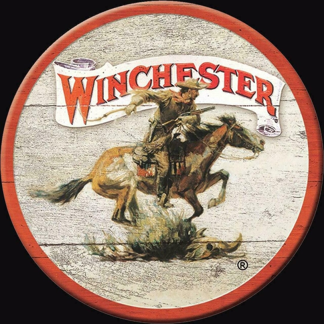 Winchester Logo Round Vinyl Decal Sticker Waterproof - Etsy