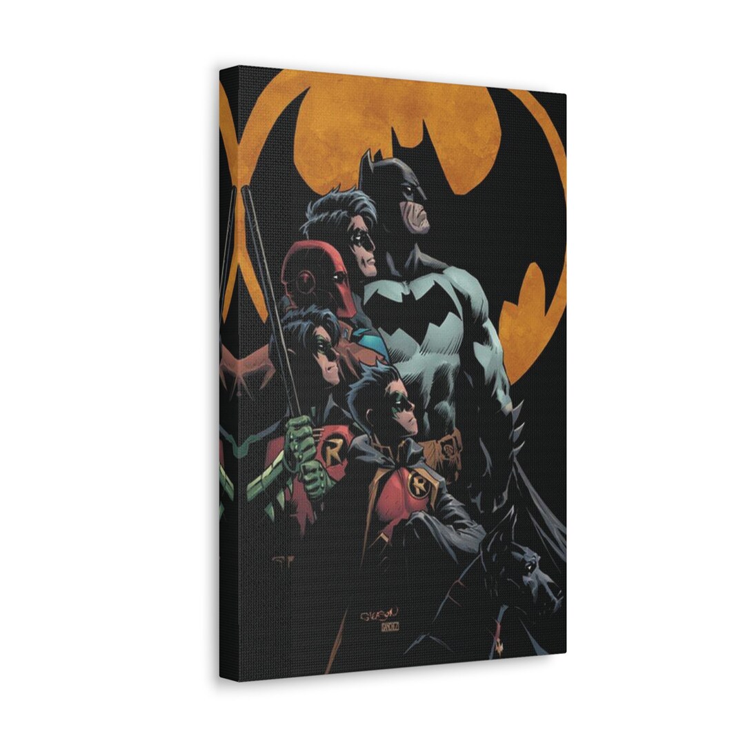 Batman and Robins: Gotham's Protectors Canvas Poster - Etsy