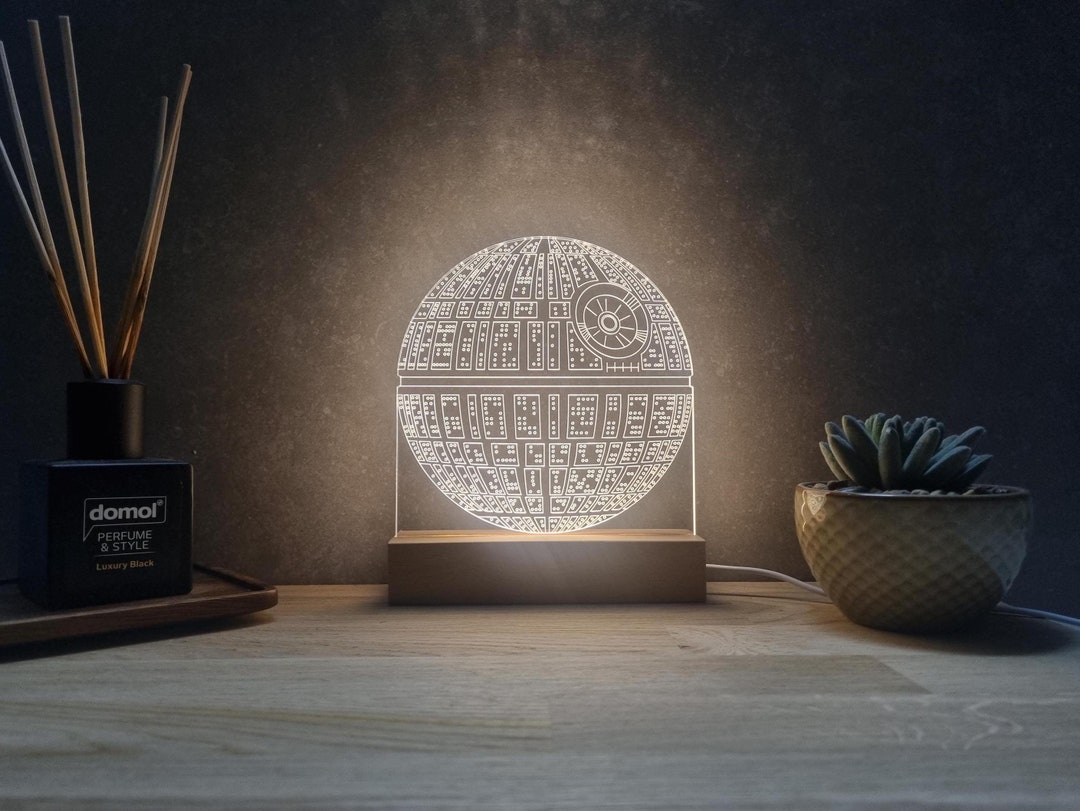 Death Star LED Lamp I Perfect Sci-fi Decoration for Fans I Gift Idea ...