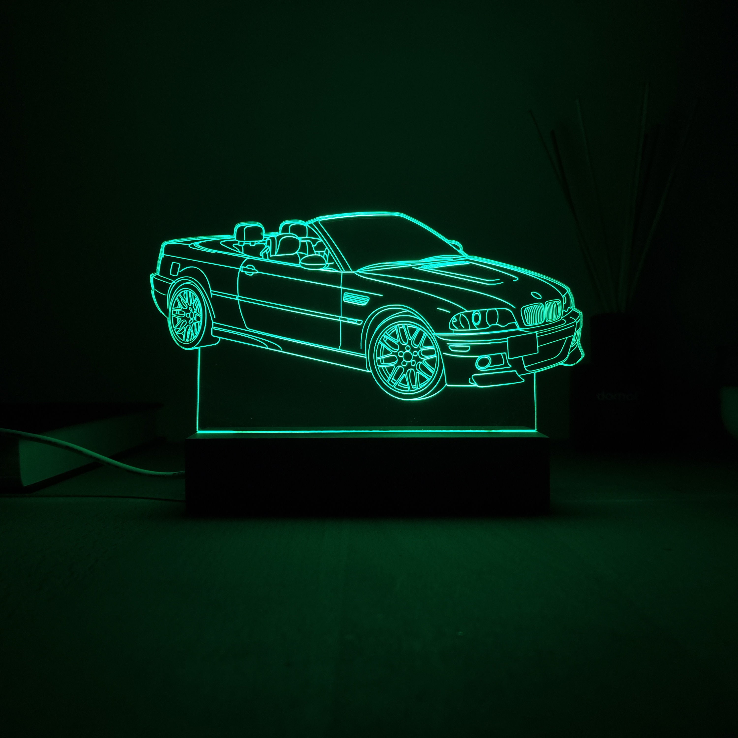 BMW E46 M3 Convertible Plexiglass Engraving I Gift for Car - Etsy