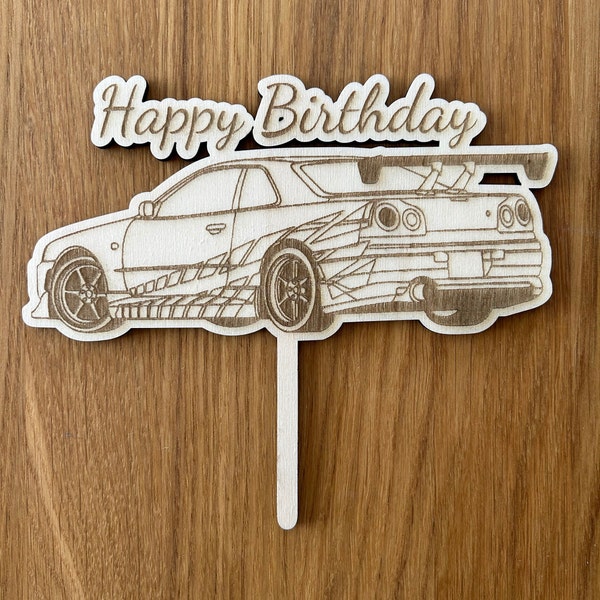 Nissan Skyline Cake Topper - Etsy
