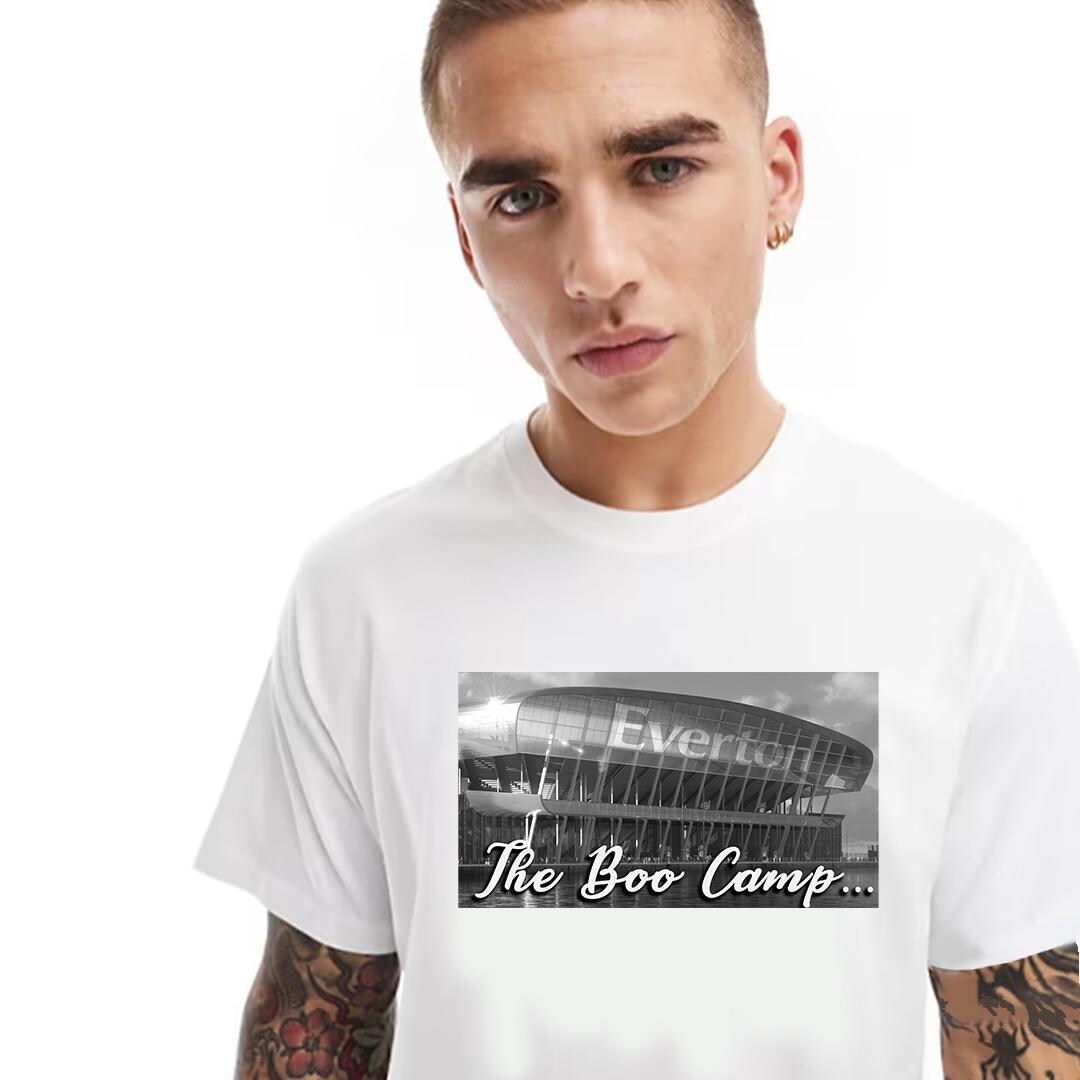 Everton Football Club "boo Camp" Stadium T-shirt | Football Banter Tee ...