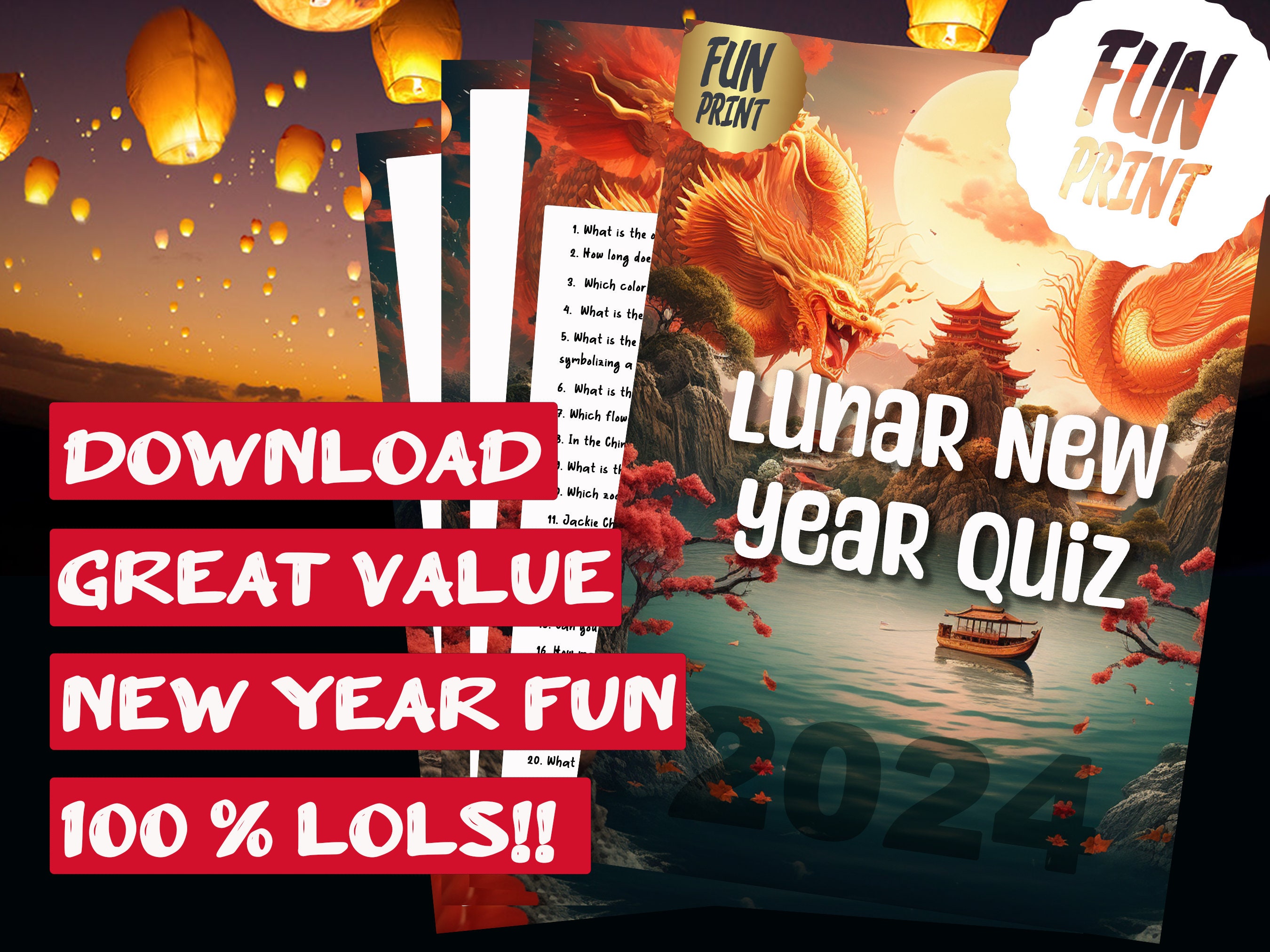 Lunar New Year Quiz - Chinese New Year Trivia - Quiz for Chinese New ...