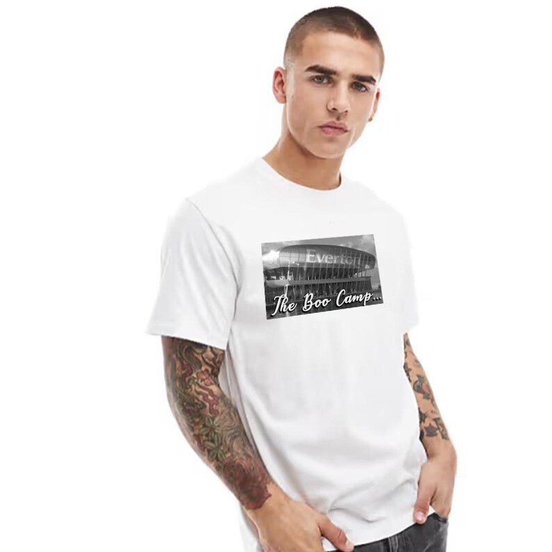 Everton Football Club "boo Camp" Stadium T-shirt | Football Banter Tee ...