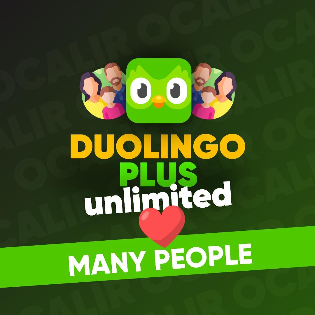 Duolingo PLUS Unlimited Hearts,family Planuse With Multiple People ...