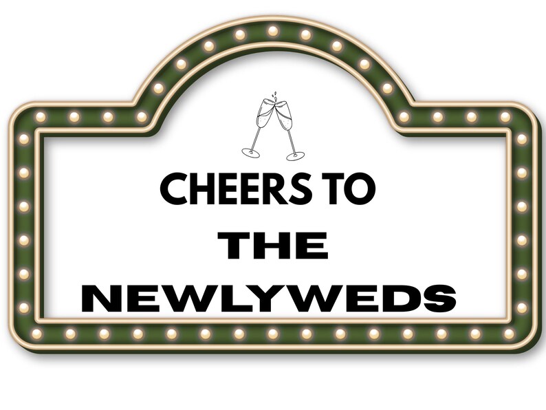 Editable Marquee Sign Canva Template | Wedding Welcome Sign ...