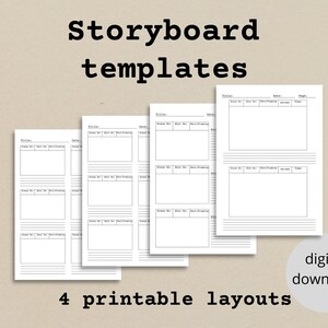 Downloadable and Printable Storyboard Templates for Film, Video and ...
