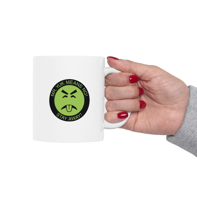 Mr. Yuck Poison Mug, 11oz white - Etsy