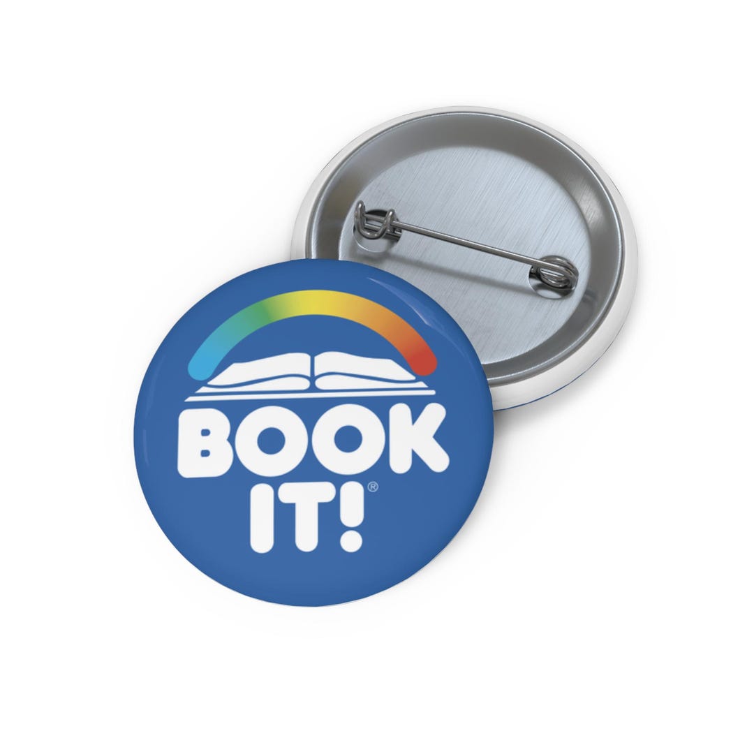 Book It! Pin Button - Etsy