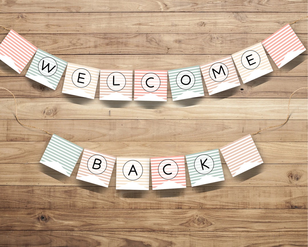 Classroom Bulletin Board Bunting, Welcome Back Bunting, Back to School ...