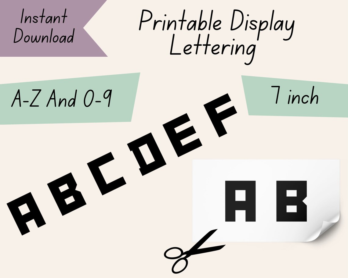 Bulletin Board, Classroom Lettering, Letters for Display Boards ...