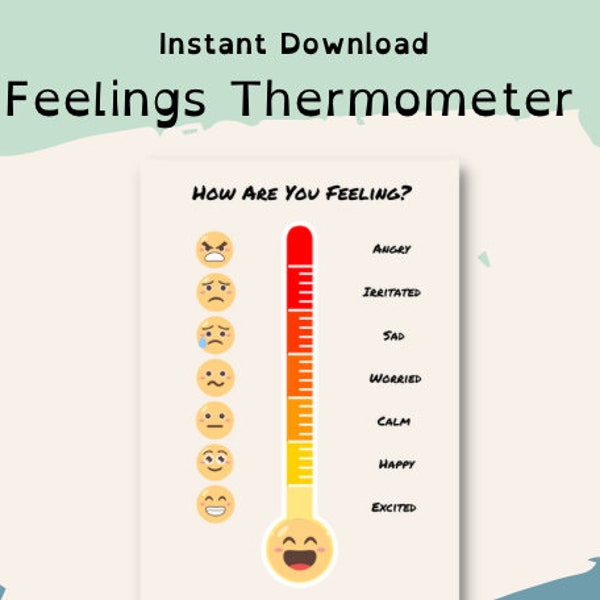 Feelings Thermometer - Etsy