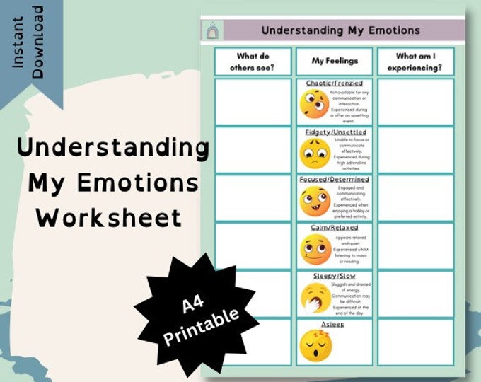 Feelings Chart/children's Mental Health/printable Counseling Activities ...