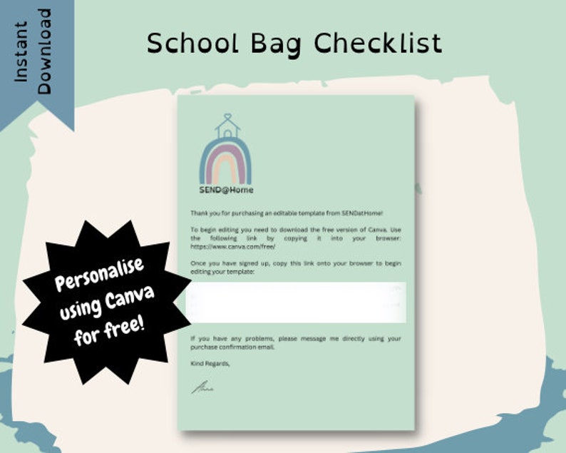 School Bag Checklist, Rucksack Packing List, to Do List for School ...