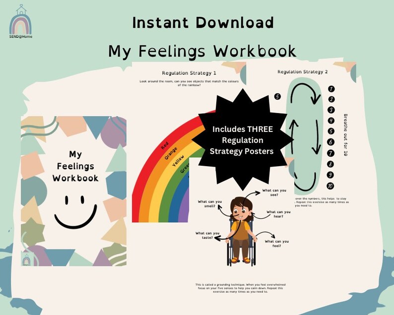 Emotions Worksheets, Feelings Worksheets, Autism Resources, Workbook ...