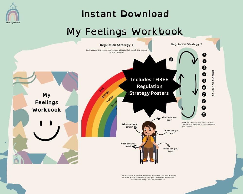 Emotions Worksheets, Feelings Worksheets, Autism Resources, Workbook ...