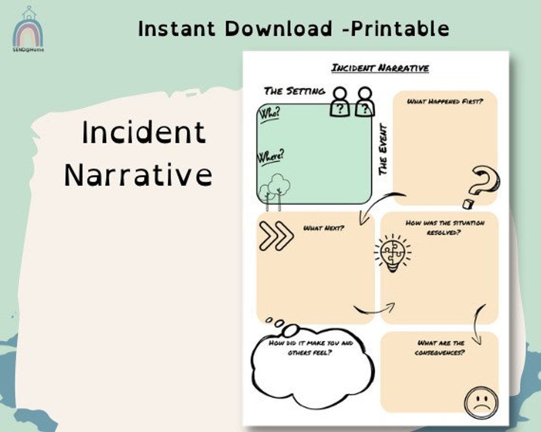 Incident Narrative - Incident Report, Accident Report, Children’s ...