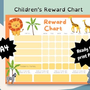 Animal Reward Chart, Rewards, Good Behaviour, Positive Reinforcement ...
